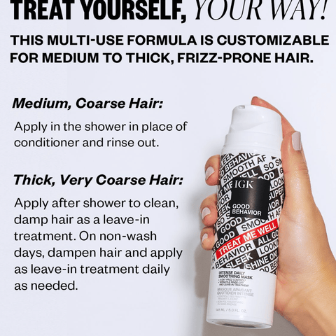 Good Behavior Intense Daily Smoothing Mask – IGK Hair